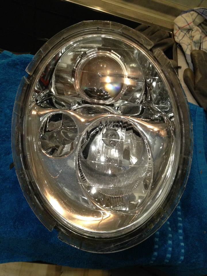 Mini Cooper Xenon shroud modification – RetroFit Lab Blog